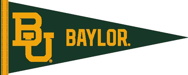 Baylor College Logo Baylor Bears GREEN State Shape Car Emblem
