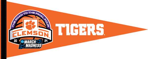 March Madness 2024 Clemson University Pennant – A to Z Flags, LLC