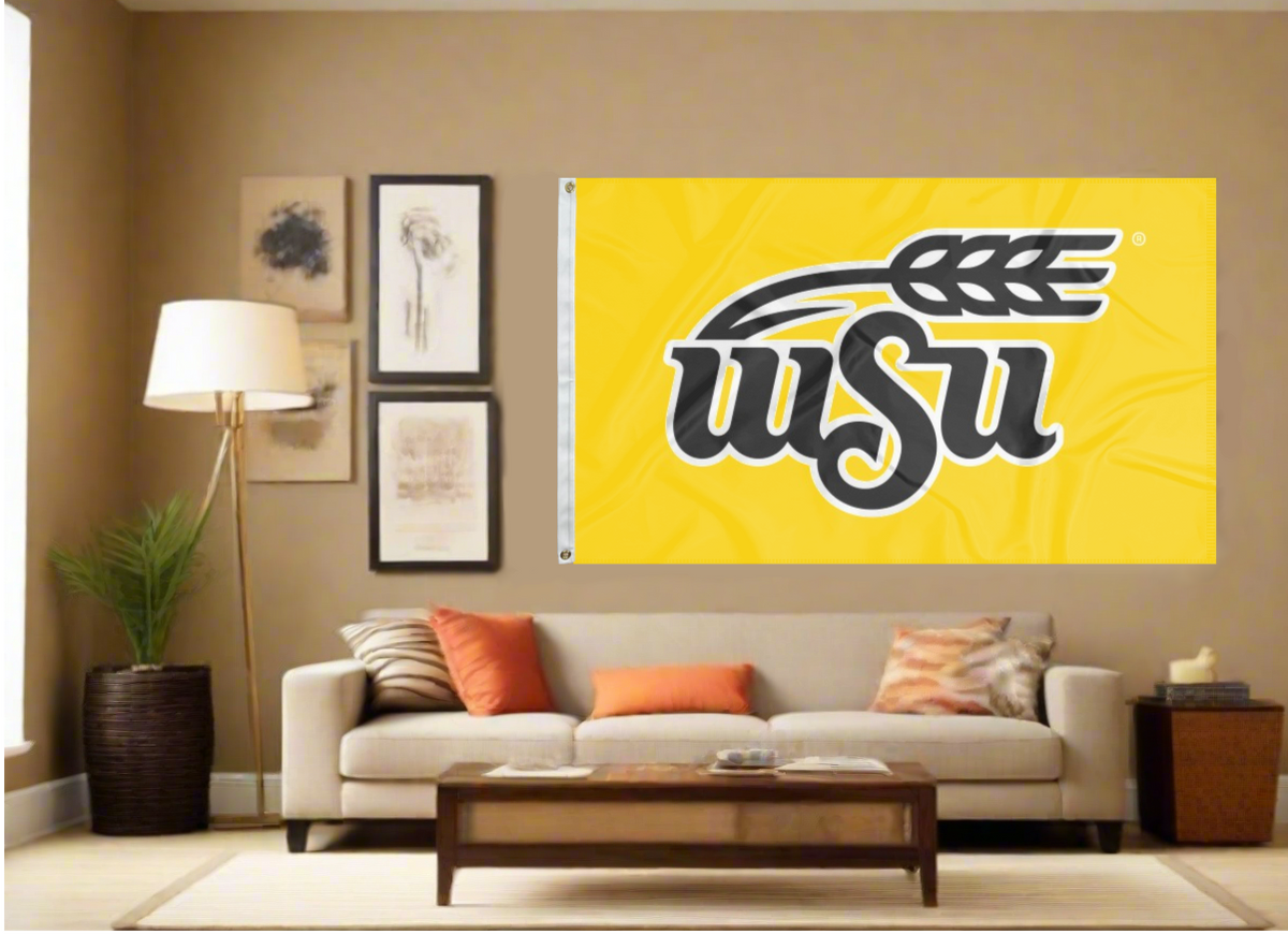 Wichita State University - WSU Gold 3x5 Flag – A to Z Flags, LLC