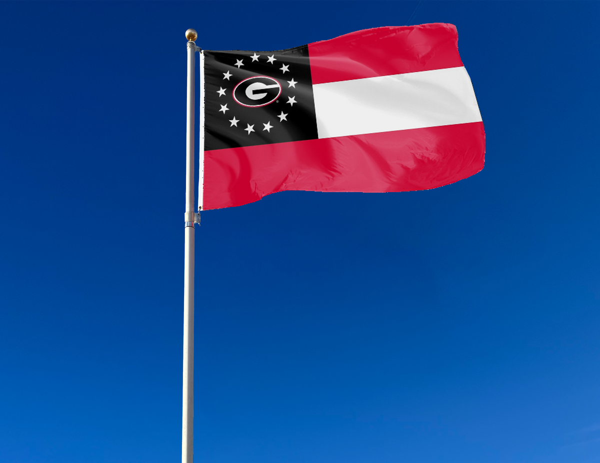 3x5 Georgia State Flag Style Georgia Bulldogs Flag – A to Z Flags, LLC