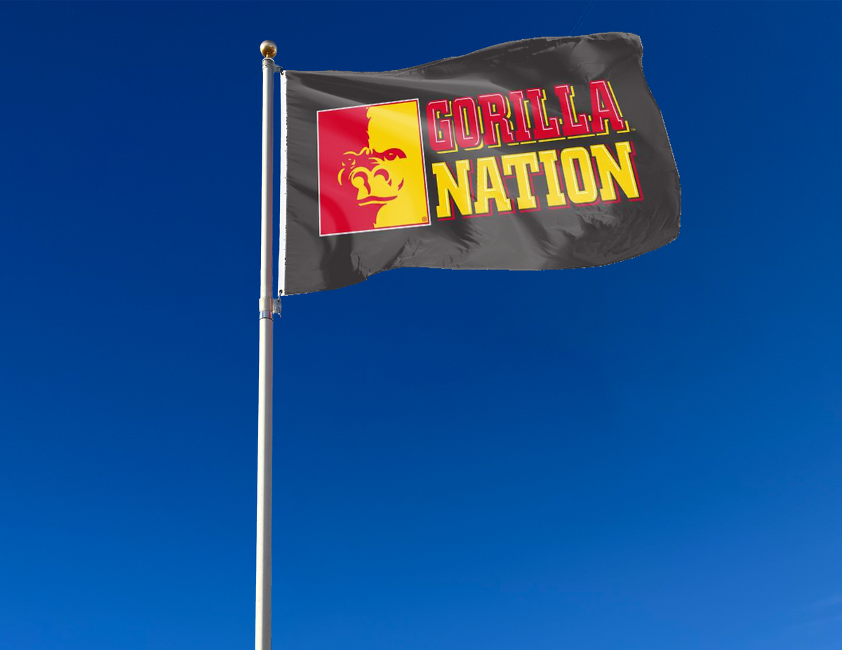 Pittsburg State University - Gorilla Nation 3x5 Flag – A to Z Flags, LLC