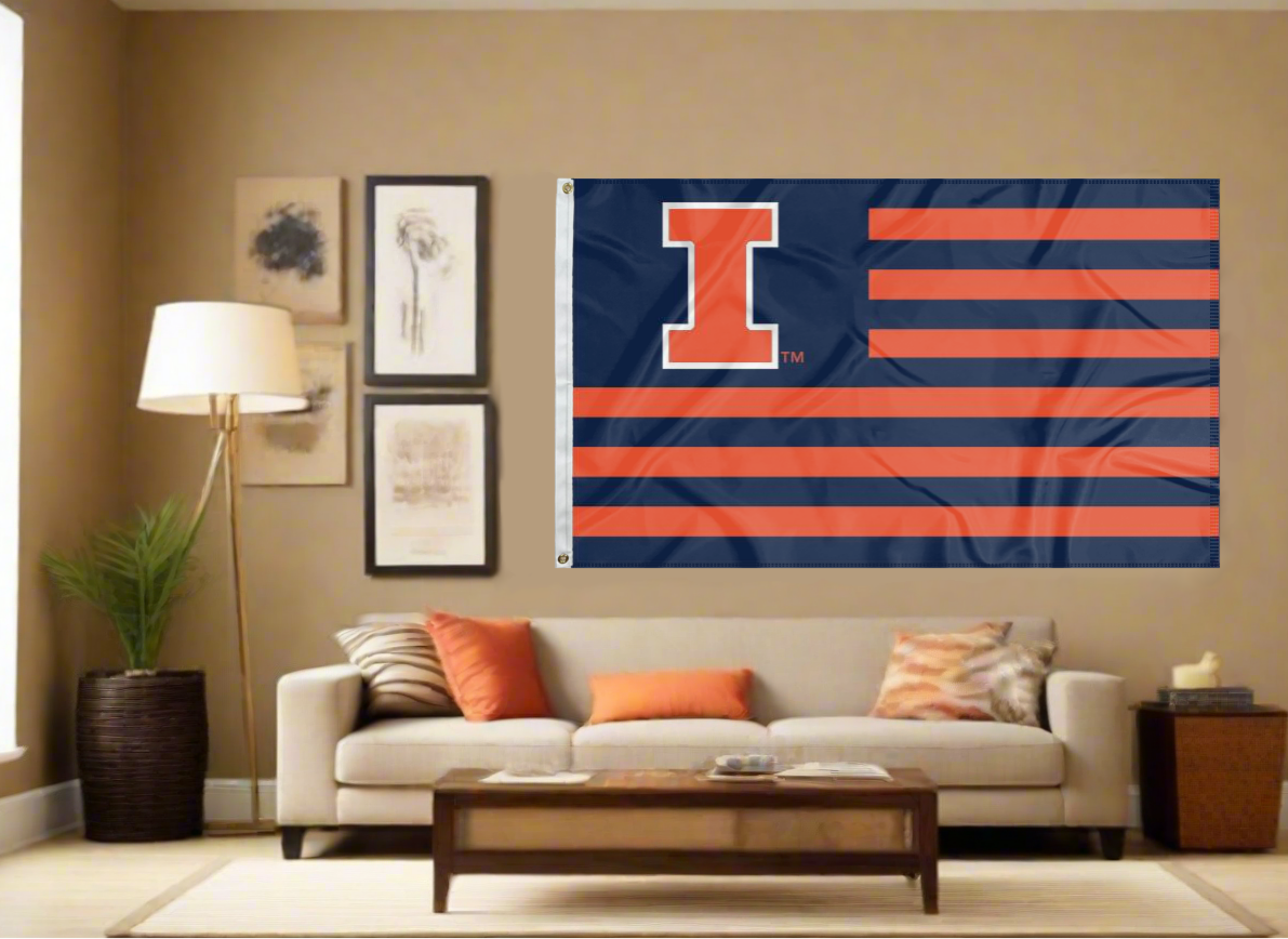 Illinois - Fighting Illini National 3x5 Flag – A to Z Flags, LLC