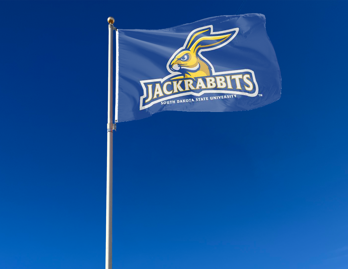 South Dakota State - Jackrabbits Blue 3x5 Flag – A to Z Flags, LLC