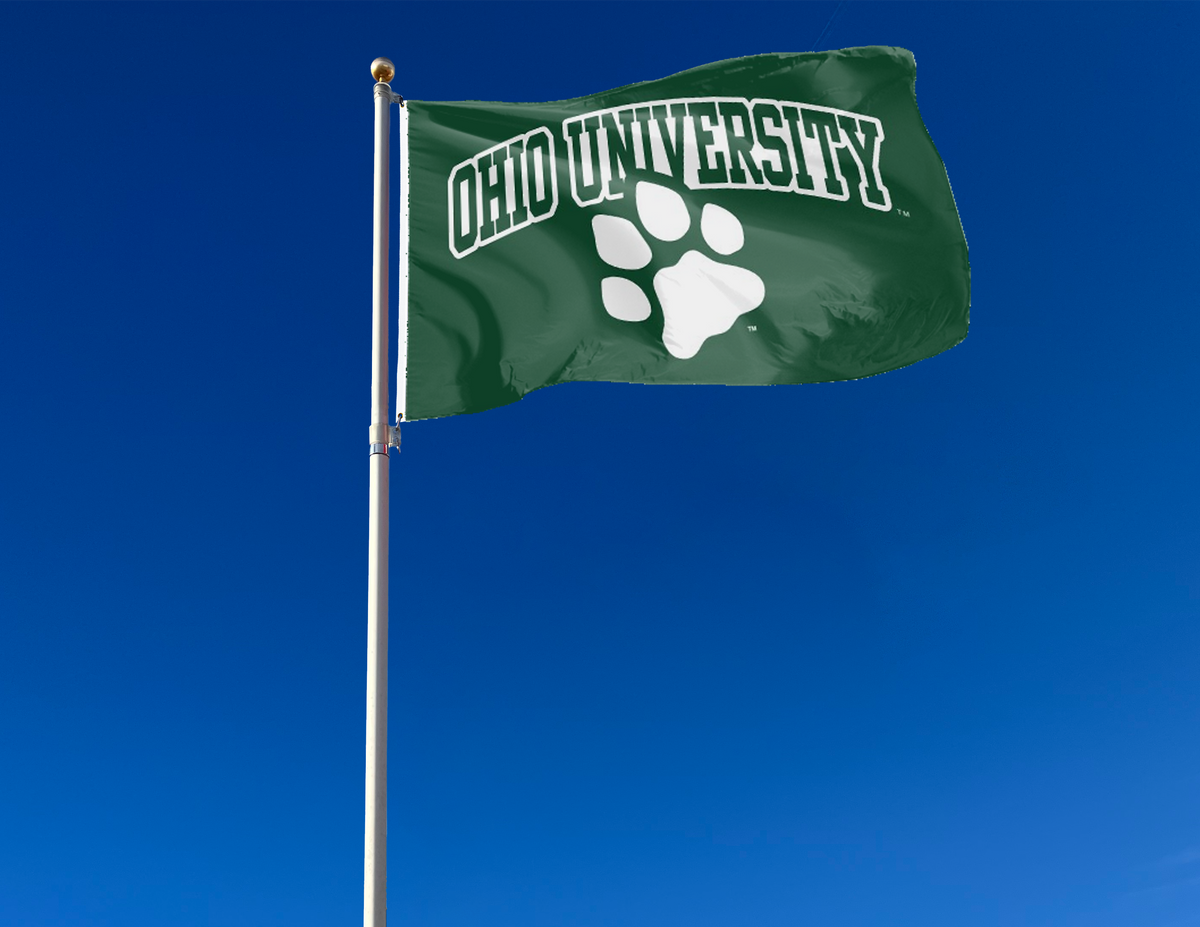 3x5 Ohio University Flag with Paw Logo – A to Z Flags, LLC