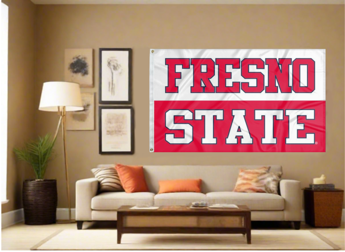 3x5 Fresno State Flag with Fresno State Logo – A to Z Flags, LLC