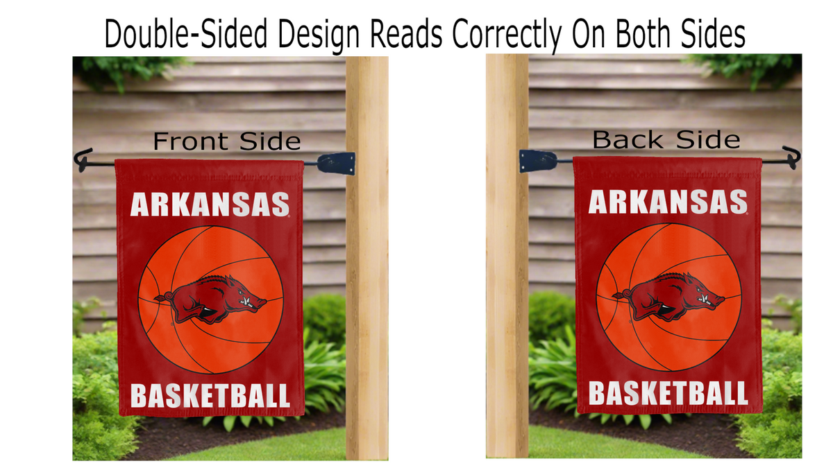University of Arkansas Razorbacks Basketball Garden Flag – A to Z Flags ...