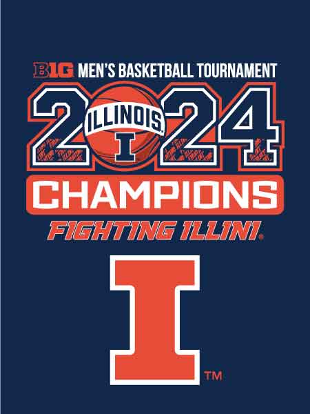 2024 Illinois Fighting Illini BIG TEN Basketball Tournament Champions ...