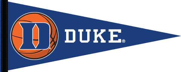 Duke University Pennant with Duke Basketball Logo – A to Z Flags, LLC