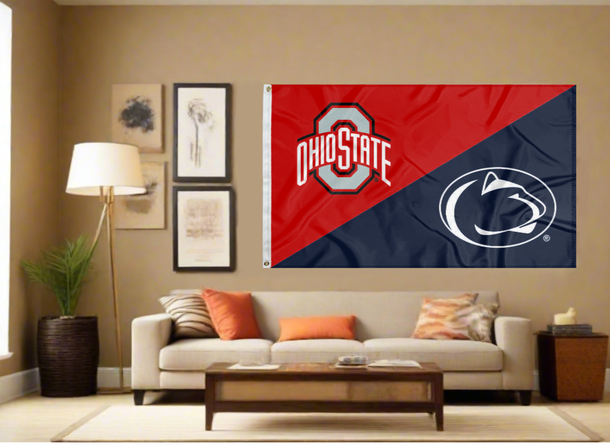Ohio State Penn State House Divided Flag – A to Z Flags, LLC
