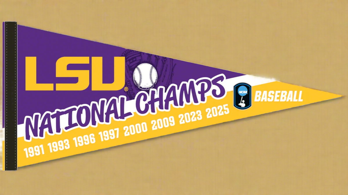 Eight-Time LSU Champions Baseball Pennant – A to Z Flags, LLC