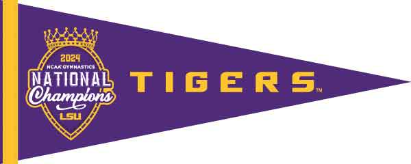 LSU Gymnastics 2024 NCAA Gymnastics Championship Pennant – A to Z Flags ...