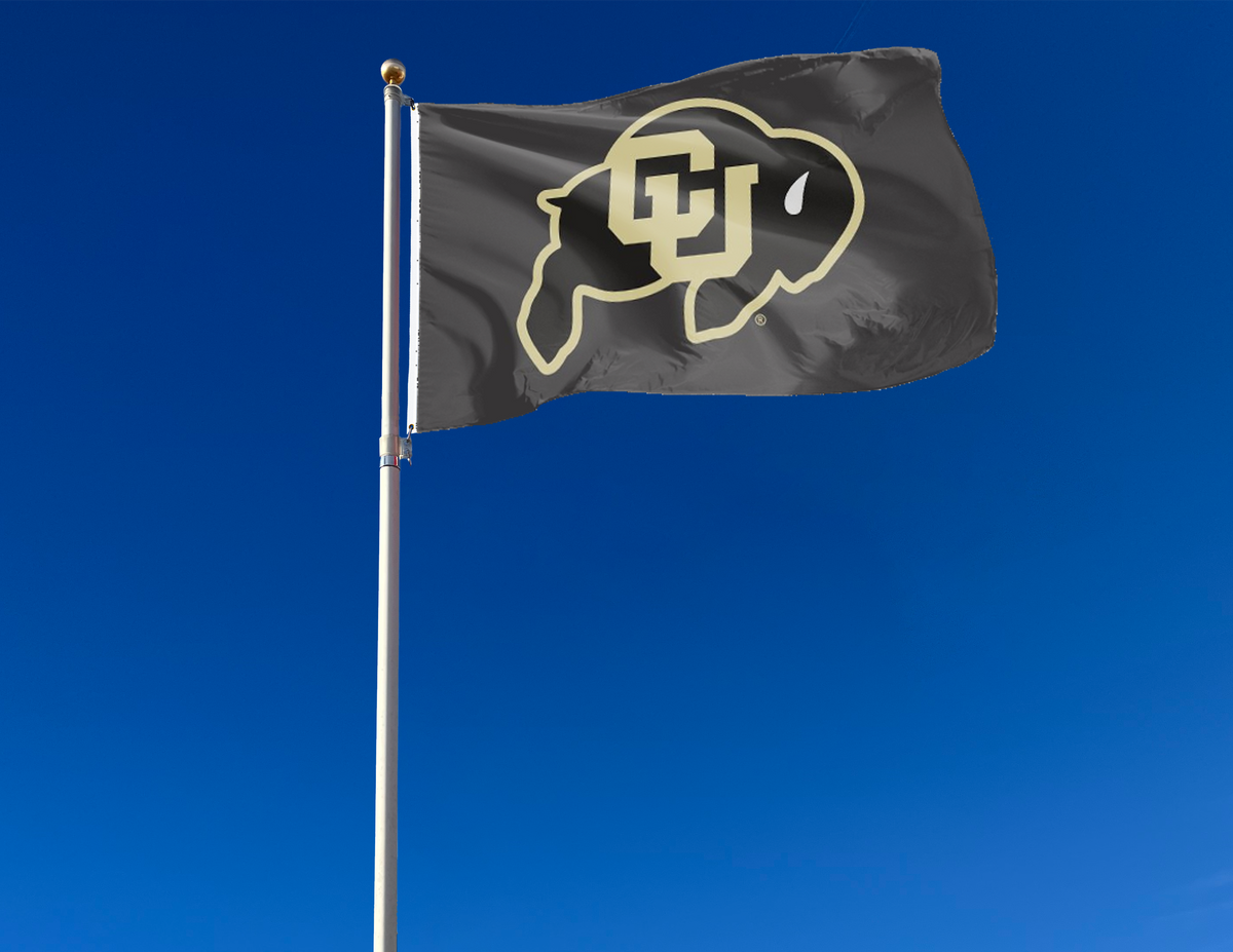 University of Colorado Boulder - Buffaloes Black 3x5 Flag – A to Z ...