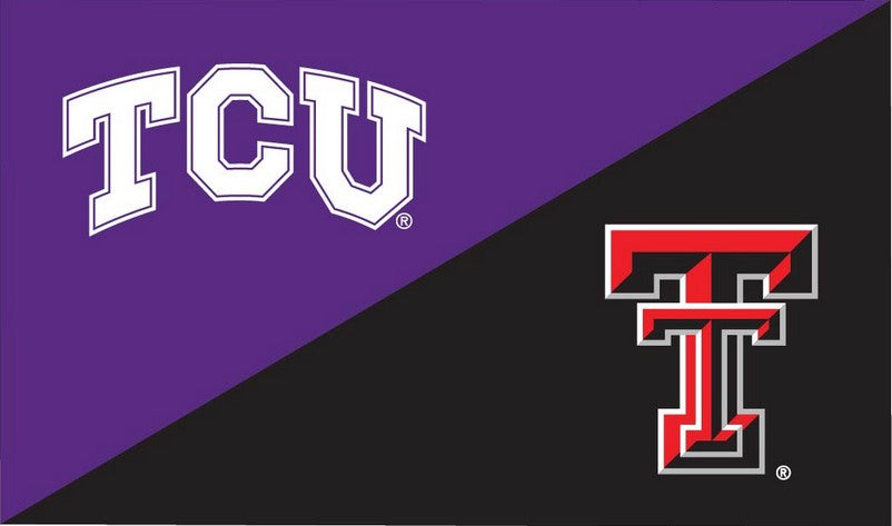 Texas Christian University (TCU) - Texas Tech University 3x5 House Div ...