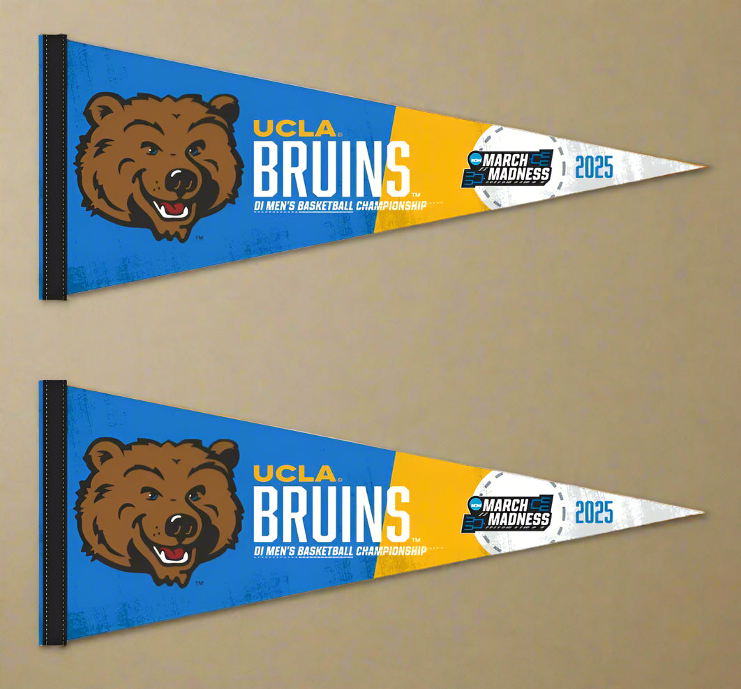 Two Pack UCLA Men's Basketball March Madness Pennants – A to Z Flags, LLC
