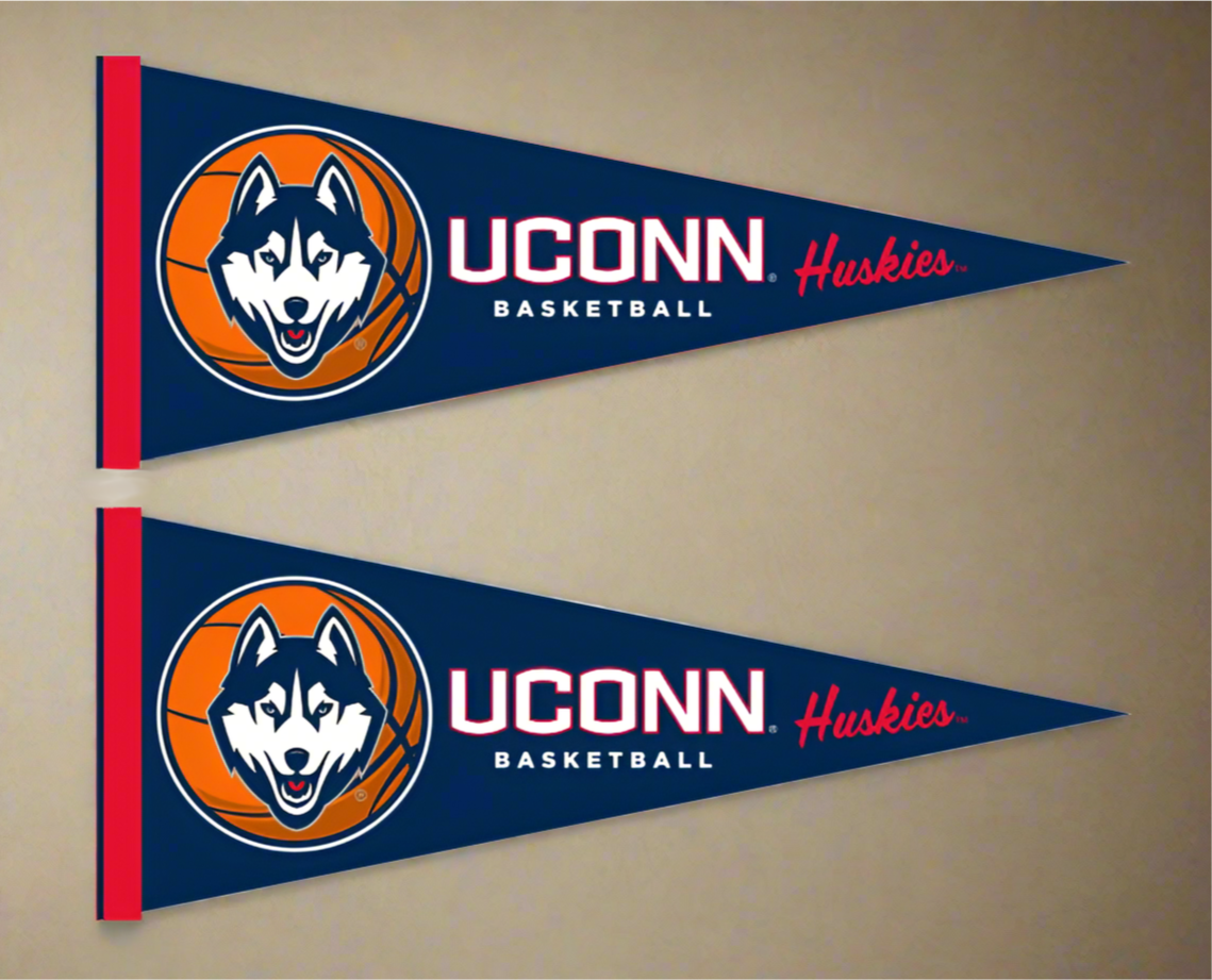 UCONN Basketball Pennants 2 Pack – A to Z Flags, LLC