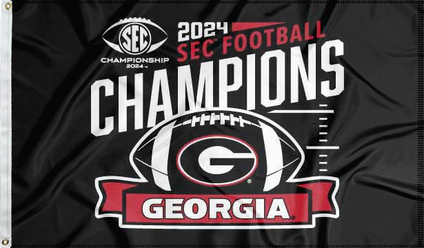 University of Georgia SEC Football Championship 2024 Champions Flag – A ...