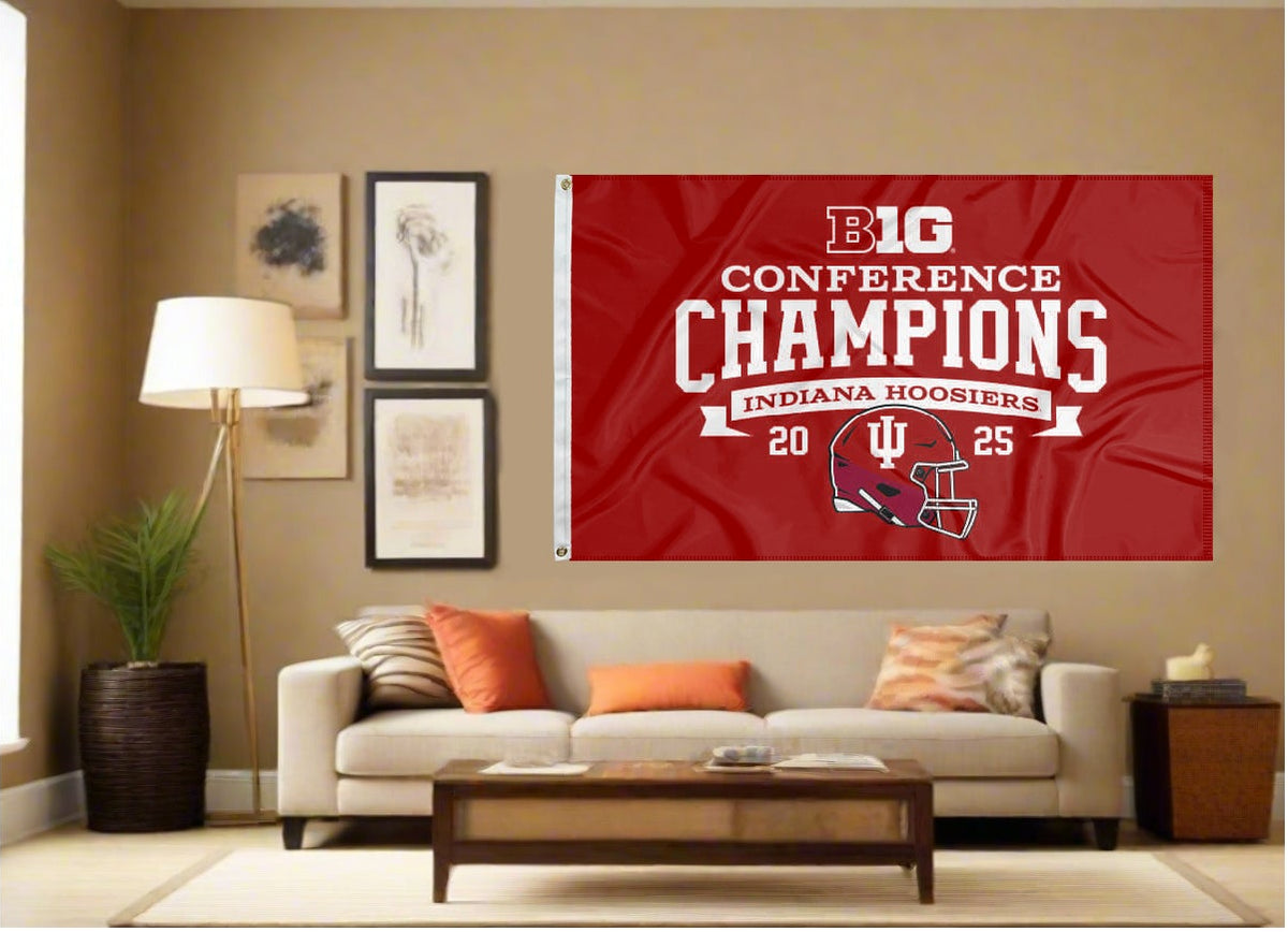 Indiana BIG Ten Conference Football Champions 3x5 Flag – A to Z Flags, LLC
