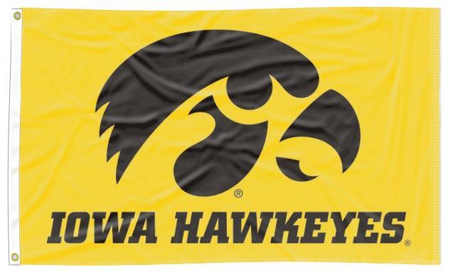 Iowa - Hawkeyes Gold 3x5 Flag – A to Z Flags, LLC