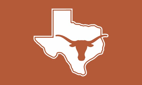 3x5 University of Texas Longhorns Flag with State of Texas Border Logo ...