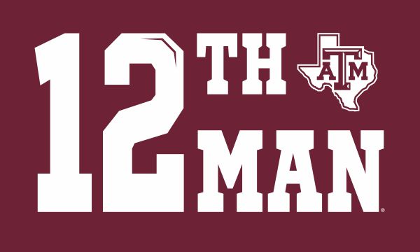 3x5 Texas A&M Flag with 12th Man Logo – A to Z Flags, LLC