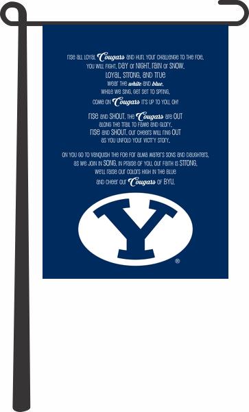 BYU - Fight Song Garden Flag – A to Z Flags, LLC
