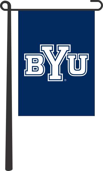 BYU - Brigham Young University Blue Garden Flag – A to Z Flags, LLC