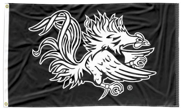 University of South Carolina - Gamecock Black 3x5 Flag – A to Z Flags, LLC