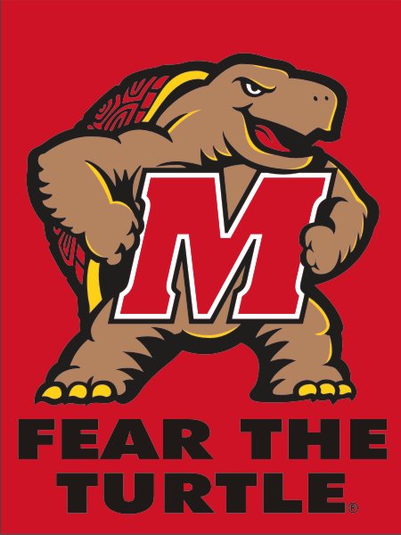 University of Maryland - Fear the Turtle House Flag – A to Z Flags, LLC