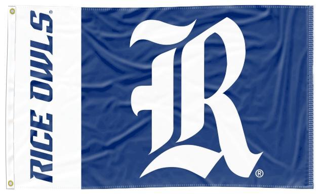 3x5 Rice University Flag with 2 Panel Rice Owls Logo – A to Z Flags, LLC