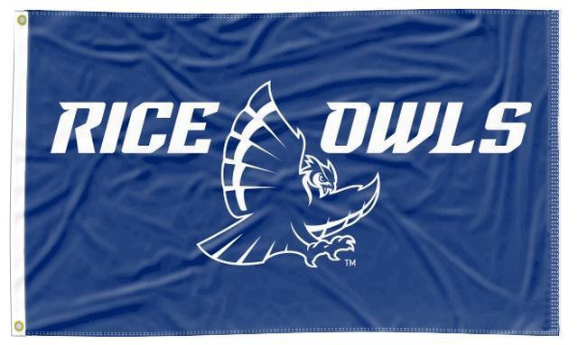 3x5 Rice University Flag with Rice Owls Logo – A to Z Flags, LLC