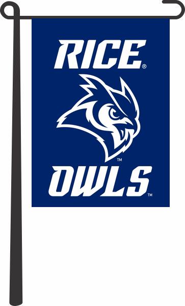 Rice University - Rice Sammy The Owl Garden Flag – A to Z Flags, LLC