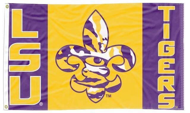 LSU - Fleur 3x5 Flag – A to Z Flags, LLC