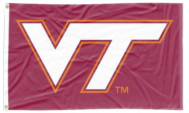 Virginia Tech - Hokies Maroon 3x5 Flag – A to Z Flags, LLC