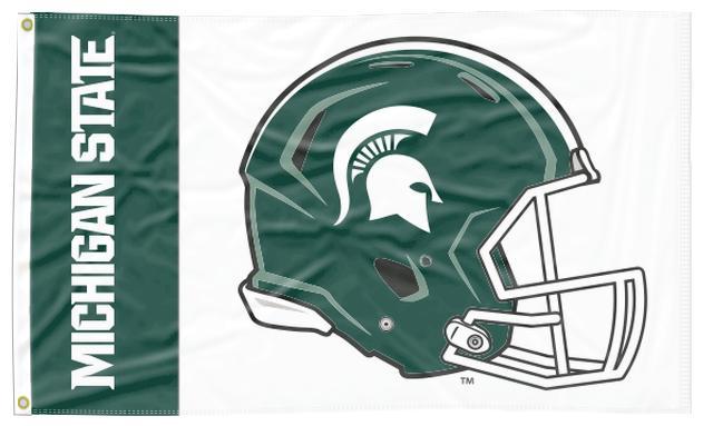 3x5 Michigan State Football Flag with Football Helmet Logo – A to Z ...