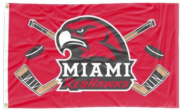 Miami University - RedHawks Hockey 3x5 Flag – A to Z Flags, LLC