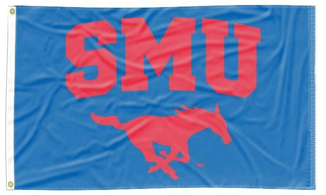 Southern Methodist University (SMU) - Mustangs Blue 3x5 Flag – A to Z ...