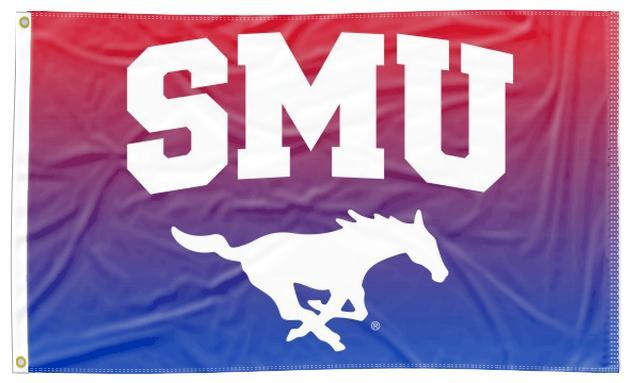 Southern Methodist University (SMU) - Gradient Mustang 3x5 Flag – A to ...
