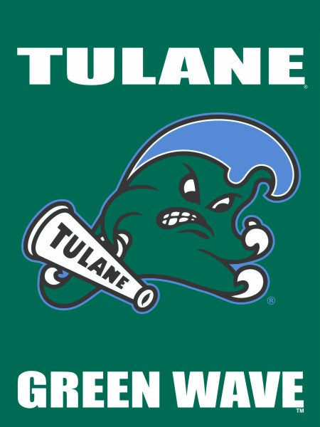 Tulane University - Green Wave House Flag – A to Z Flags, LLC
