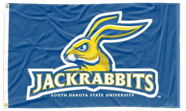 South Dakota State - Jackrabbits Blue 3x5 Flag – A to Z Flags, LLC