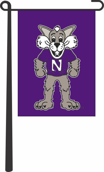 Northwestern University - Willie the Wildcat Garden Flag – A to Z Flags ...
