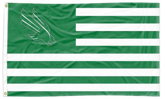 North Texas University - Mean Green National 3x5 Flag – A to Z Flags, LLC