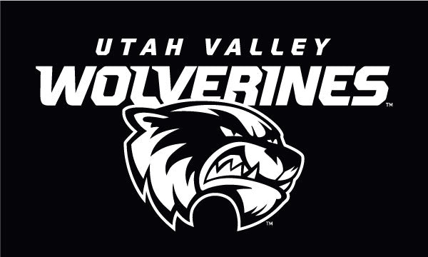 Utah Valley University - Wolverines Black 3x5 Flag – A to Z Flags, LLC