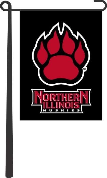Northern Illinois University - Huskies Paw Black Garden Flag – A to Z ...