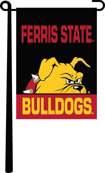 Ferris State University - Bulldogs 2 Panel Garden Flag – A to Z Flags, LLC