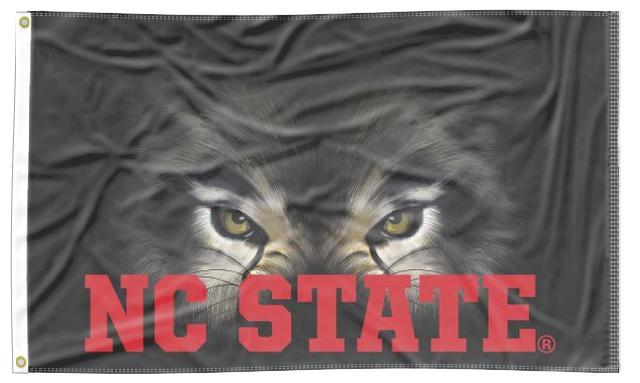 North Carolina State University - Wolfpack Eyes 3x5 Flag – A to Z Flags ...