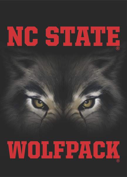 North Carolina State University - Wolfpack Eyes House Flag – A to Z ...