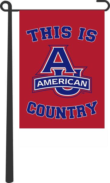 American University Garden Flag with This Is AU American Country Logo ...